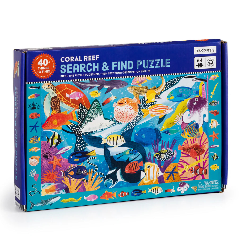 Coral Reef 64 Piece Search & Find Puzzle – Droplets.