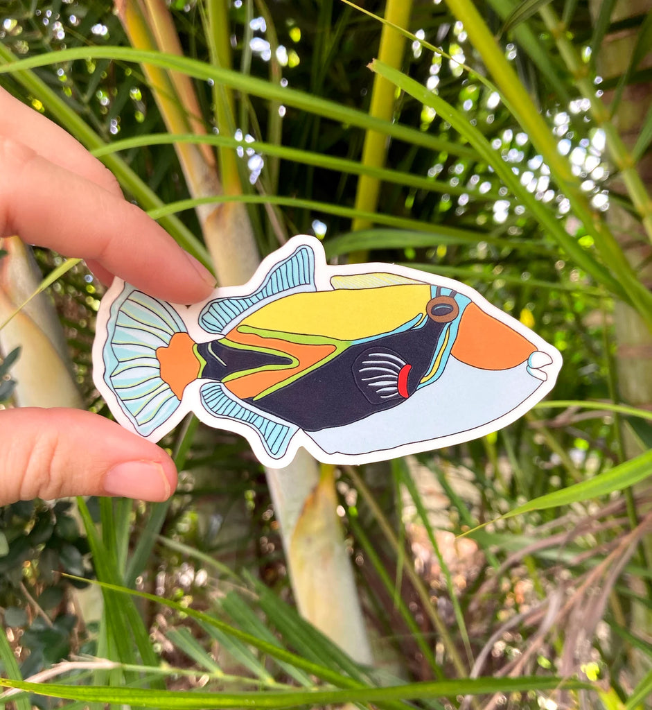 Humu Fish Sticker – Droplets.